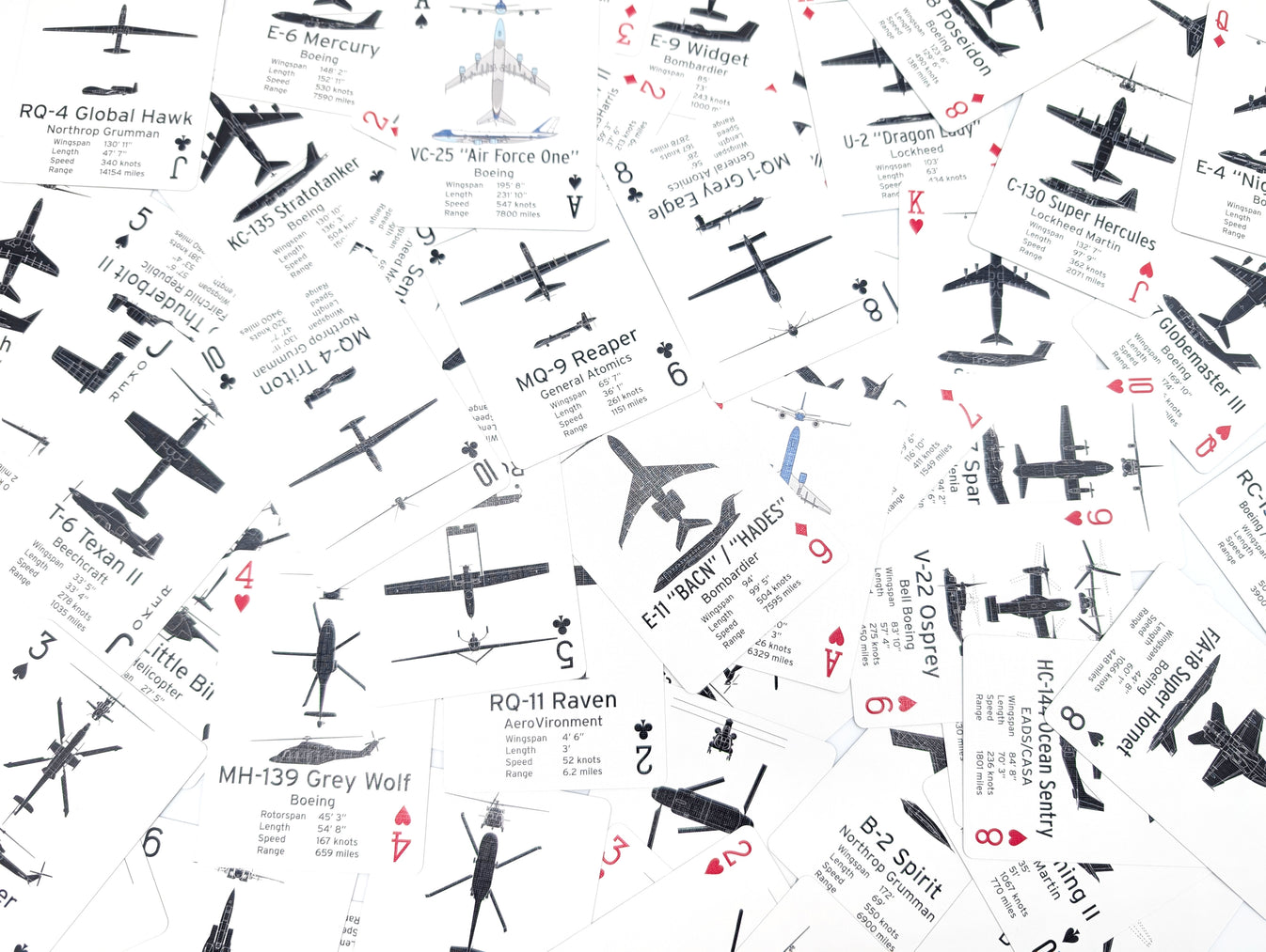 Aircraft Recognition Playing Cards – Recon Cards