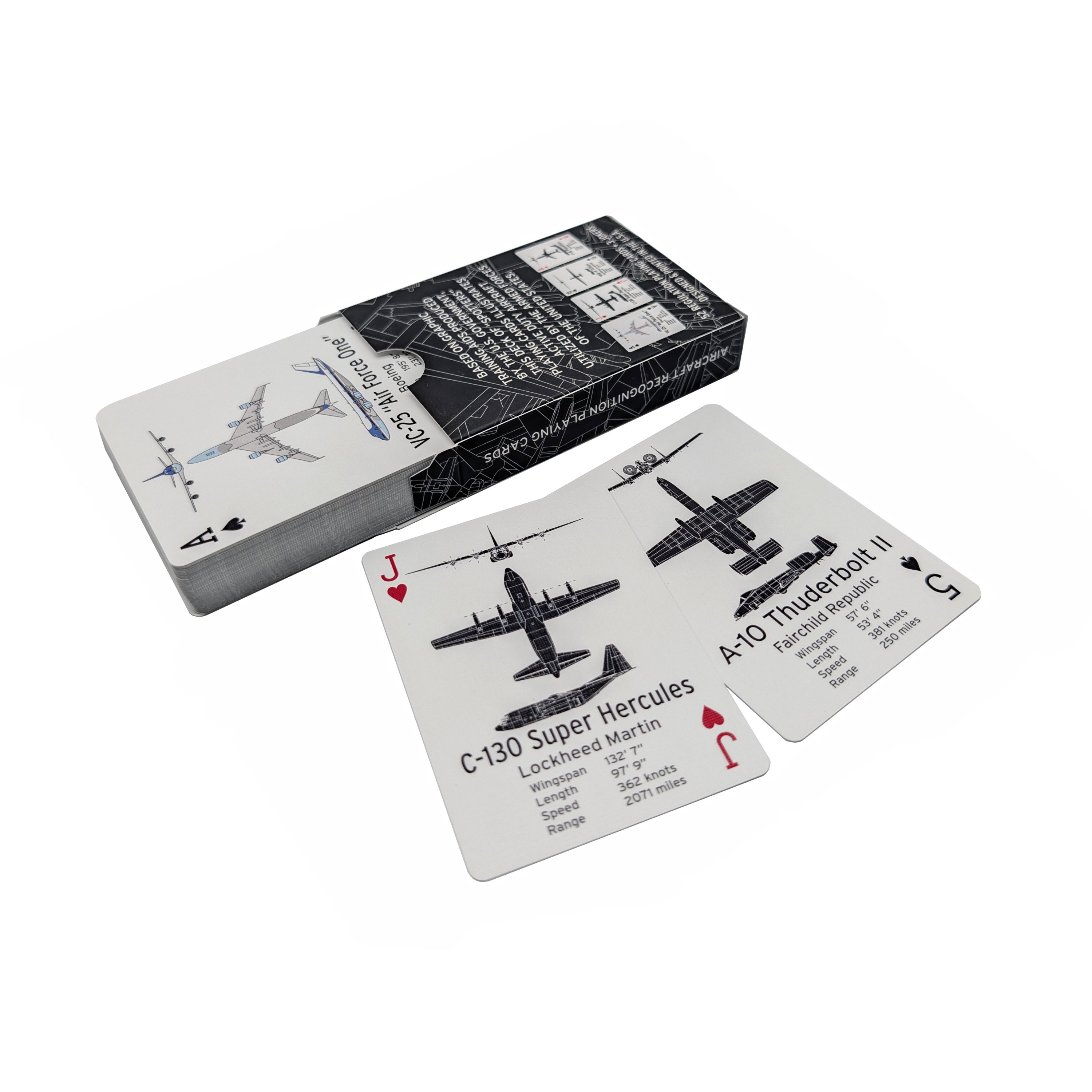 Aircraft Recognition Playing Cards | US Armed Forces Edition | Recon Cards